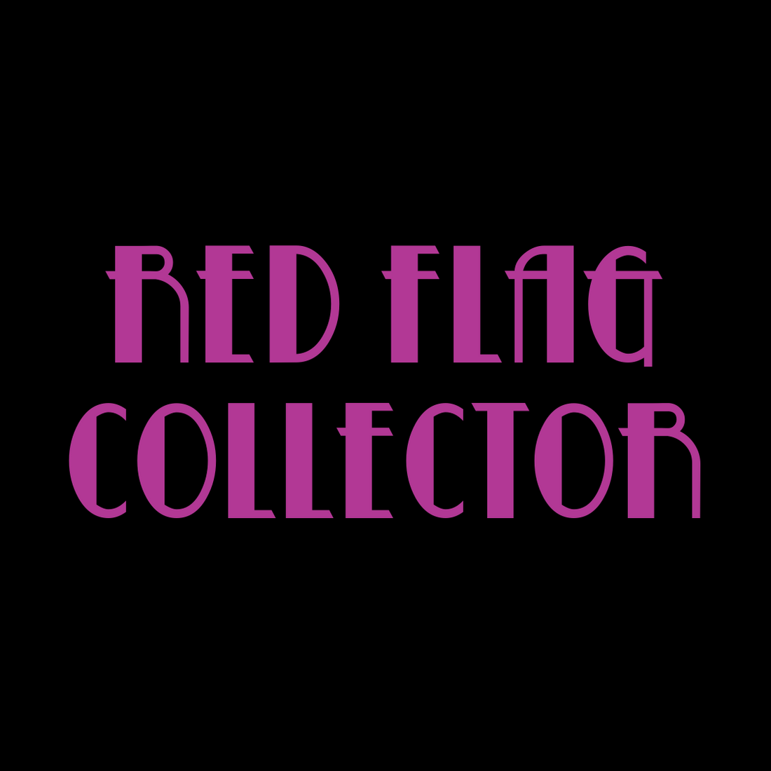 Red Flag Collector - Canvas Shopping Bag – Miss Dooberry